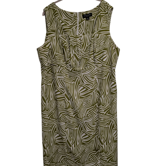 Perceptions | Dresses | Perception Woman Green Zebra Strip Size 2w ...